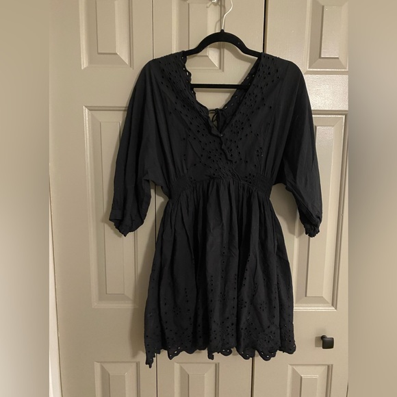 Mustard Seed | Dresses | Black Mustard Seed Mini Dress | Poshmark